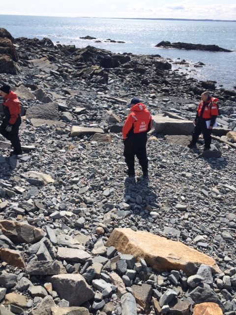 USCG, NPS and Boston Harbor Now survey storm damage on Boston Light ...