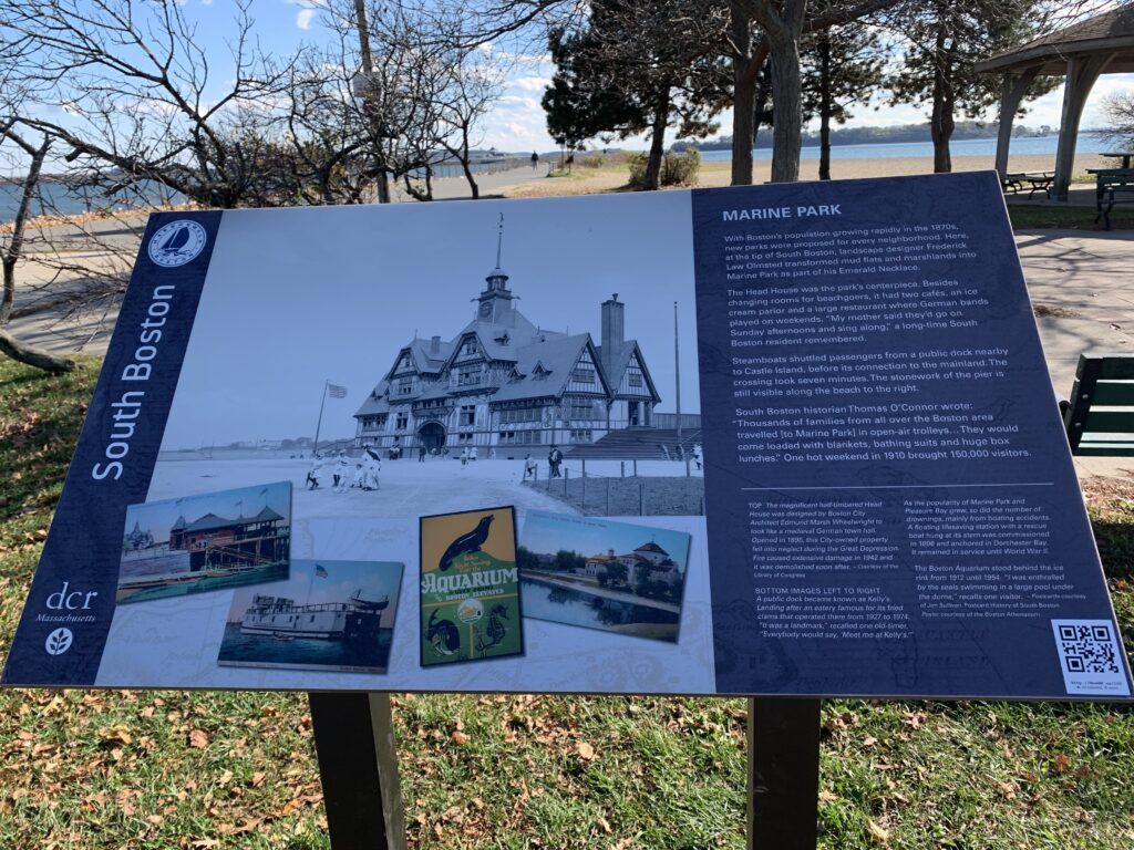 Castle Island interpretive signs in place - Boston Harbor Now